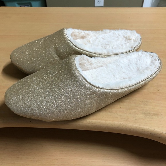 INC International Concepts | Shoes | Inc Slippers Gold Glitter Lrg 9 ...